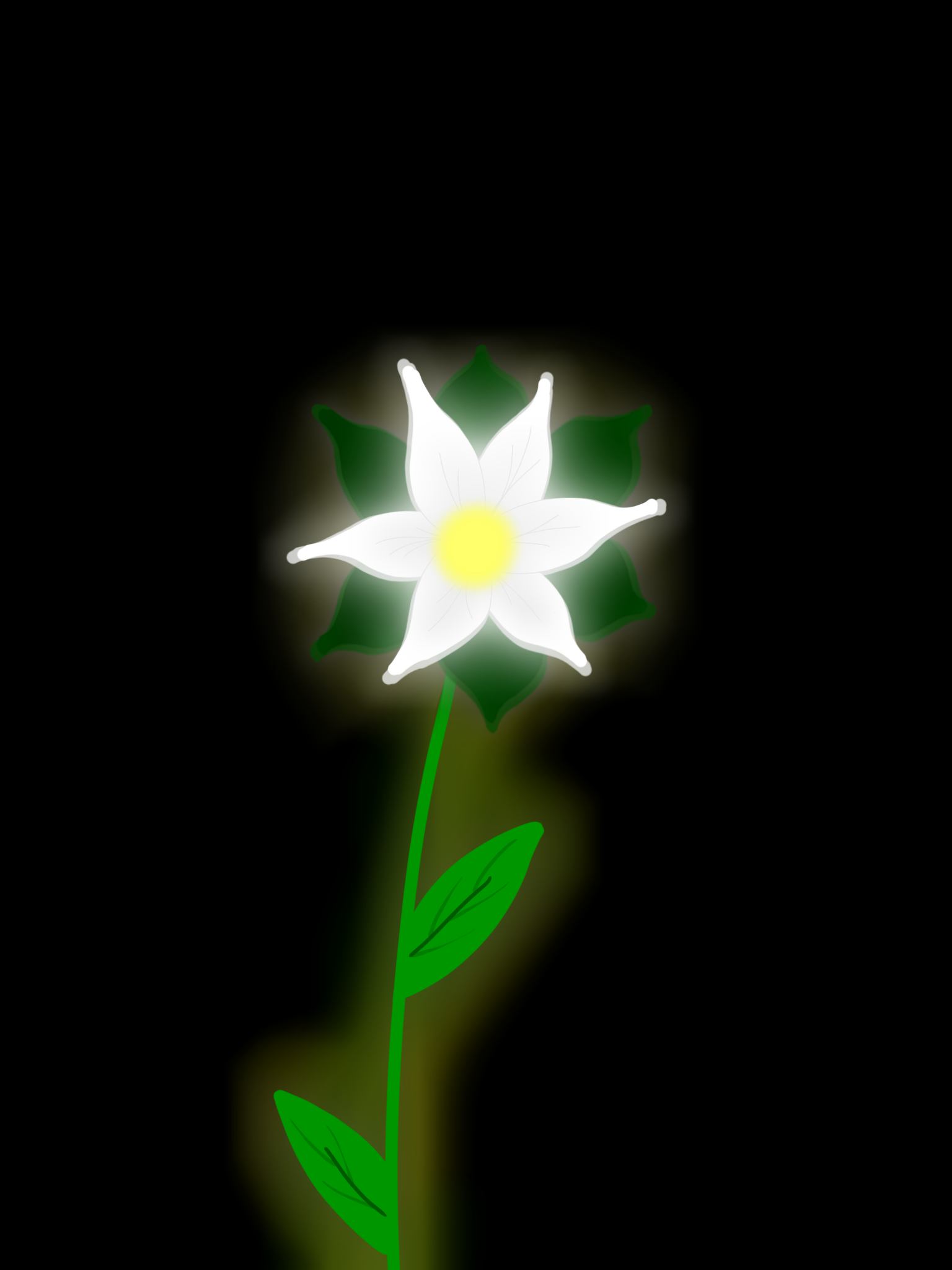 a glowing flower - ibisPaint