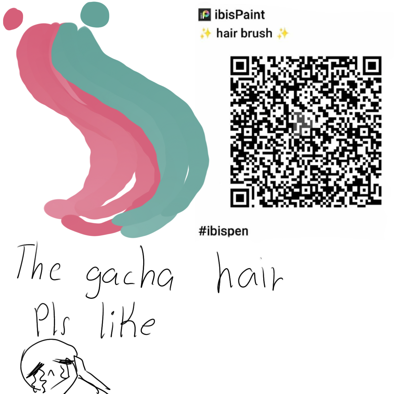 gacha brush hair - ibisPaint