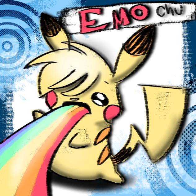 emo pikachu - ibisPaint