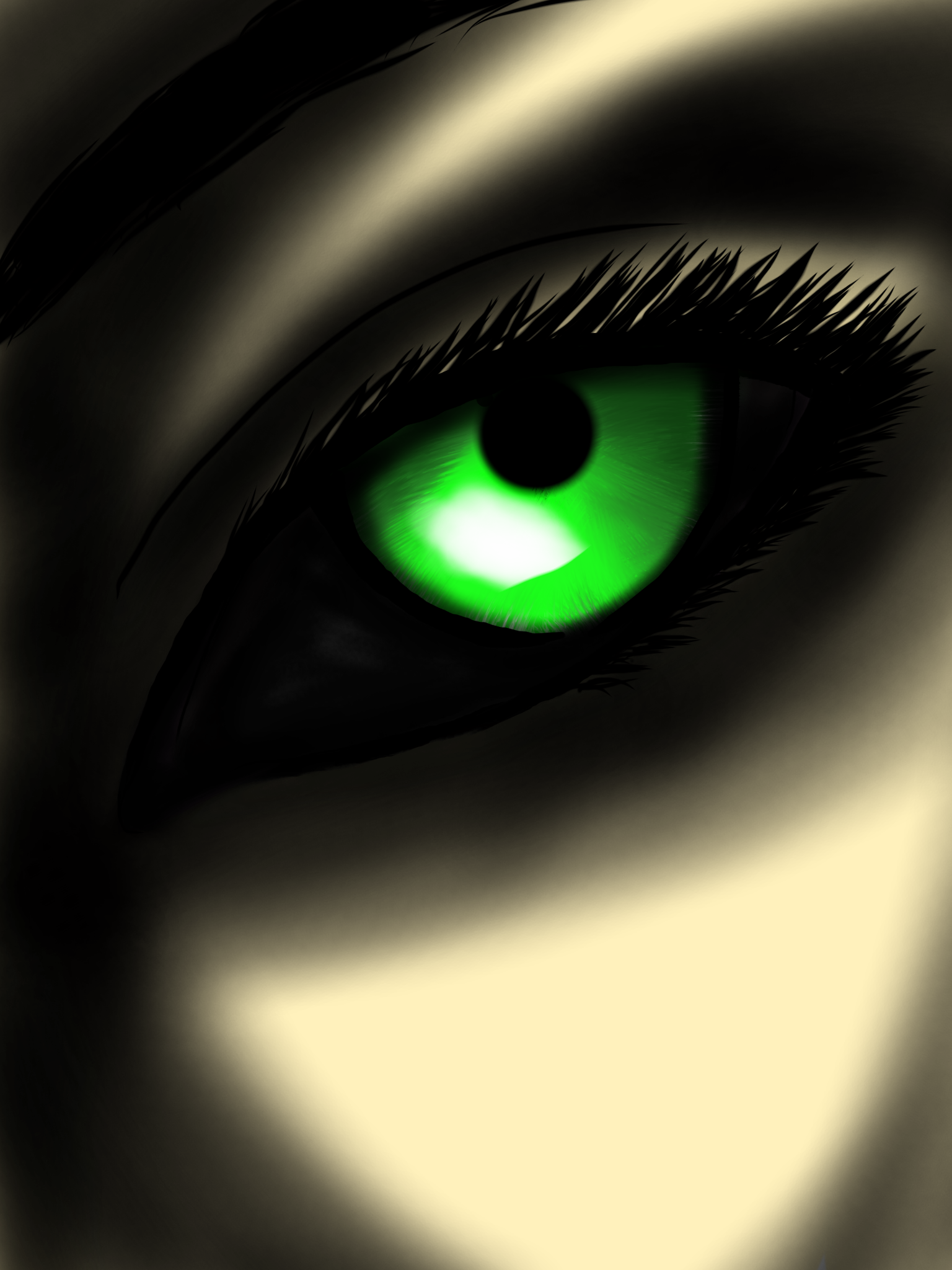 Green Eyed Demon - ibisPaint
