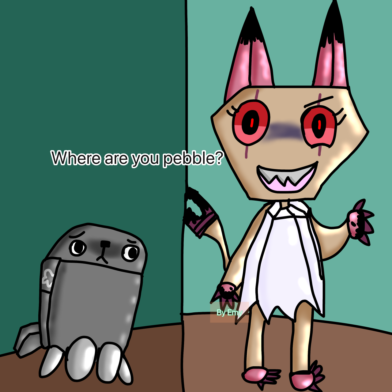 where are you pebble - ibisPaint