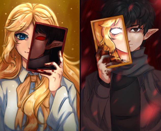 The Demon and the Annoying Angel pt.2 - ibisPaint