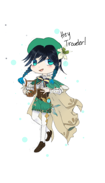 Venti Gacha Life Speedpaint - ibisPaint