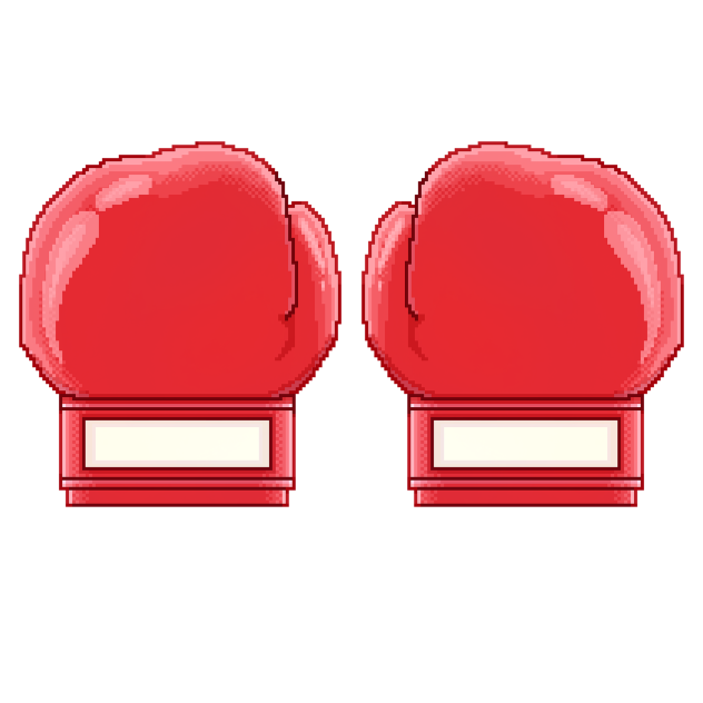 boxing gloves (pixel) 01 - ibisPaint