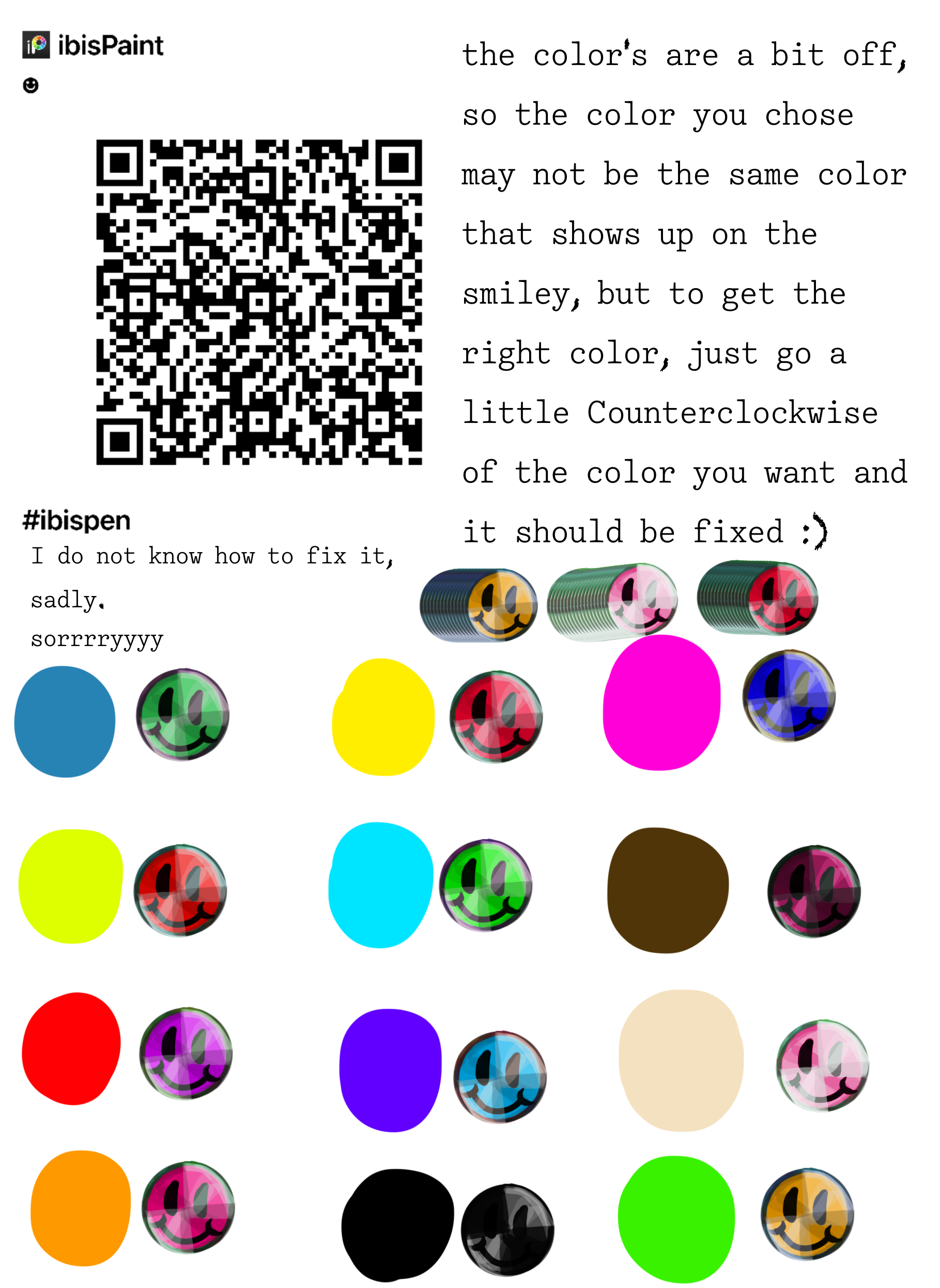 Smiley Face Brush - Sticker - ibisPaint