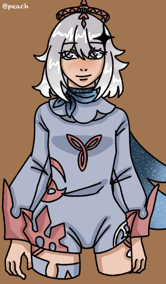 Paimon in Genshin Impact speed drawing - ibisPaint