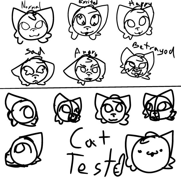 Cat drawing test - ibisPaint