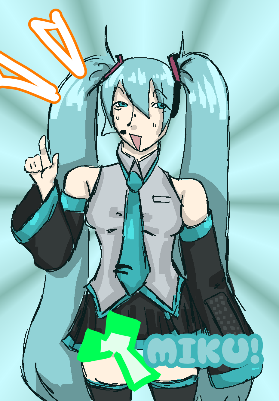 HATSUNE MIKU DOESN'T TALK TO BRITISH PPL - ibisPaint