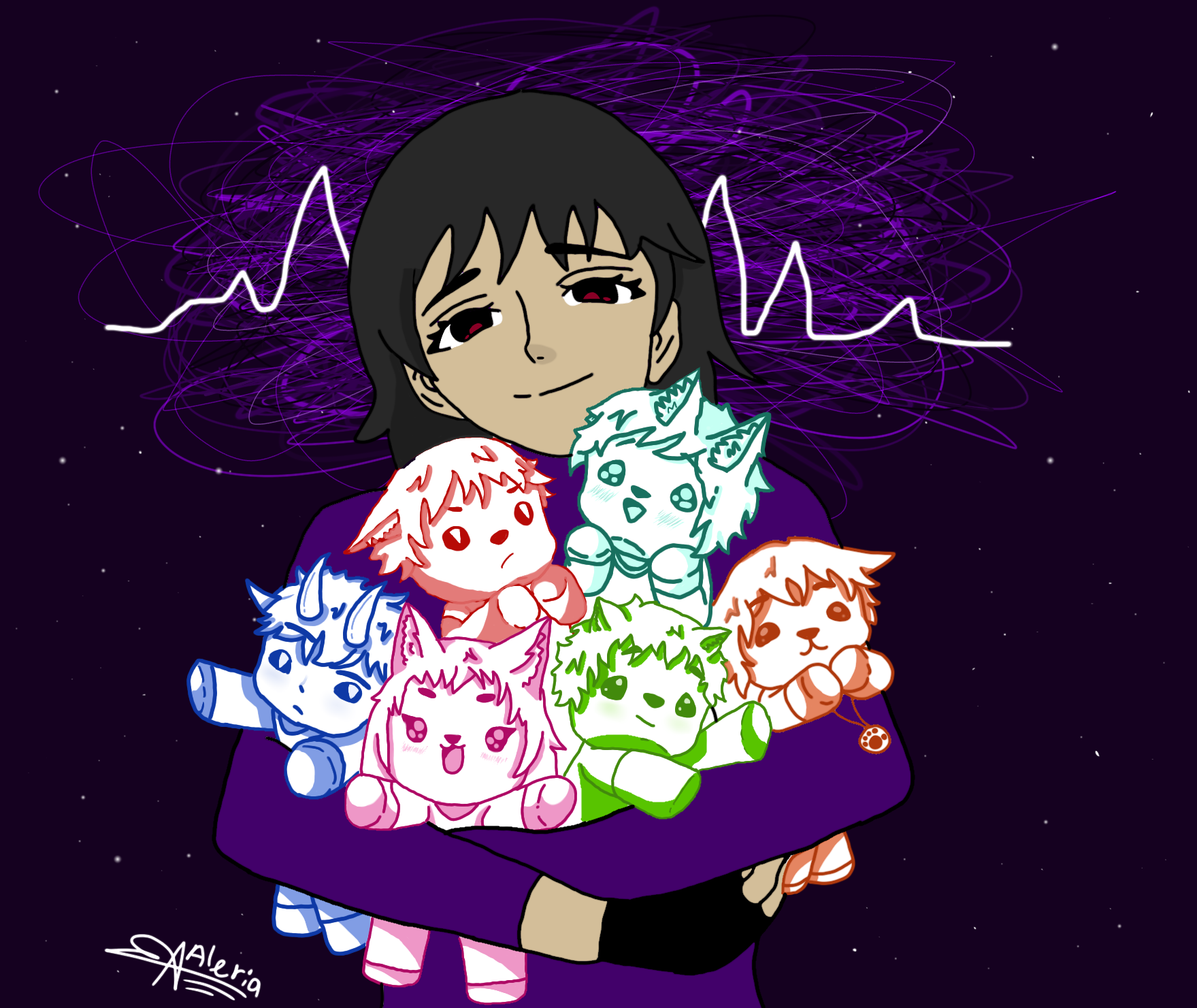 yo y mis personajes - ibisPaint