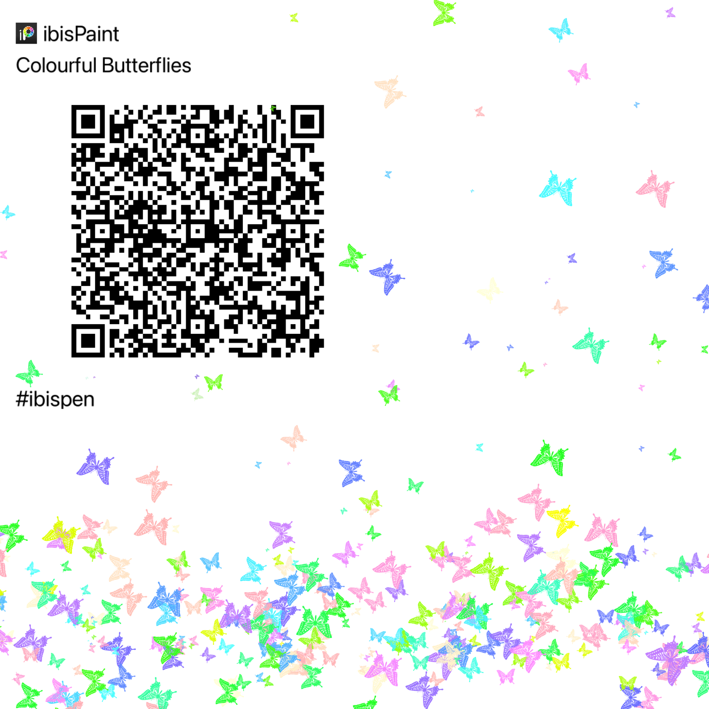 Colourful Butterflies Brush 🦋 - ibisPaint