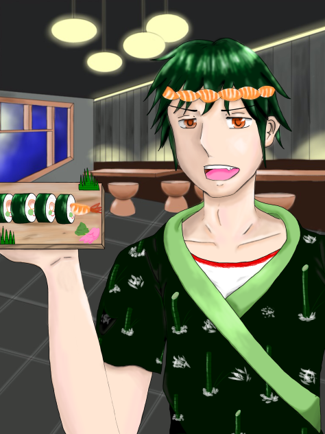 Sushi Chef - ibisPaint