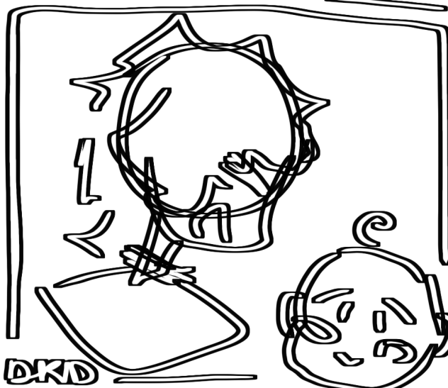 laughing at how cute da baby is - ibisPaint