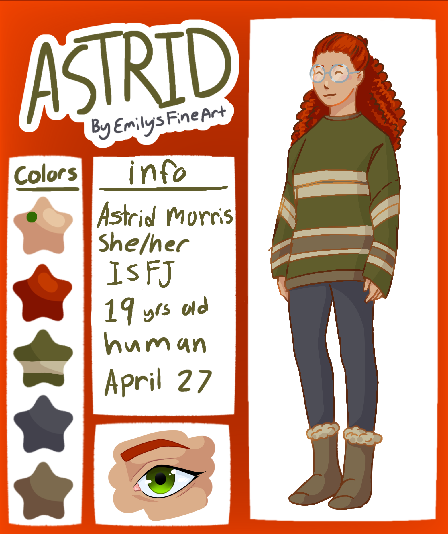 Astrid OC Ref sheet - ibisPaint