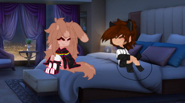 Aweee me and my friend are having fun! - ibisPaint