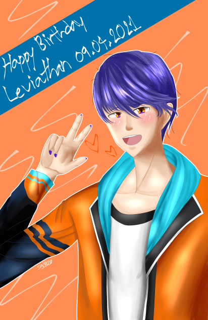 HBD Leviathan from Obey me! 2021 - ibisPaint