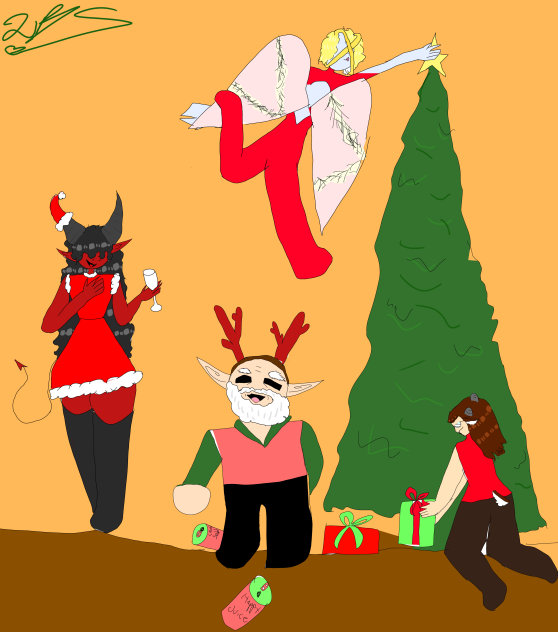 Oc christmas party! - ibisPaint