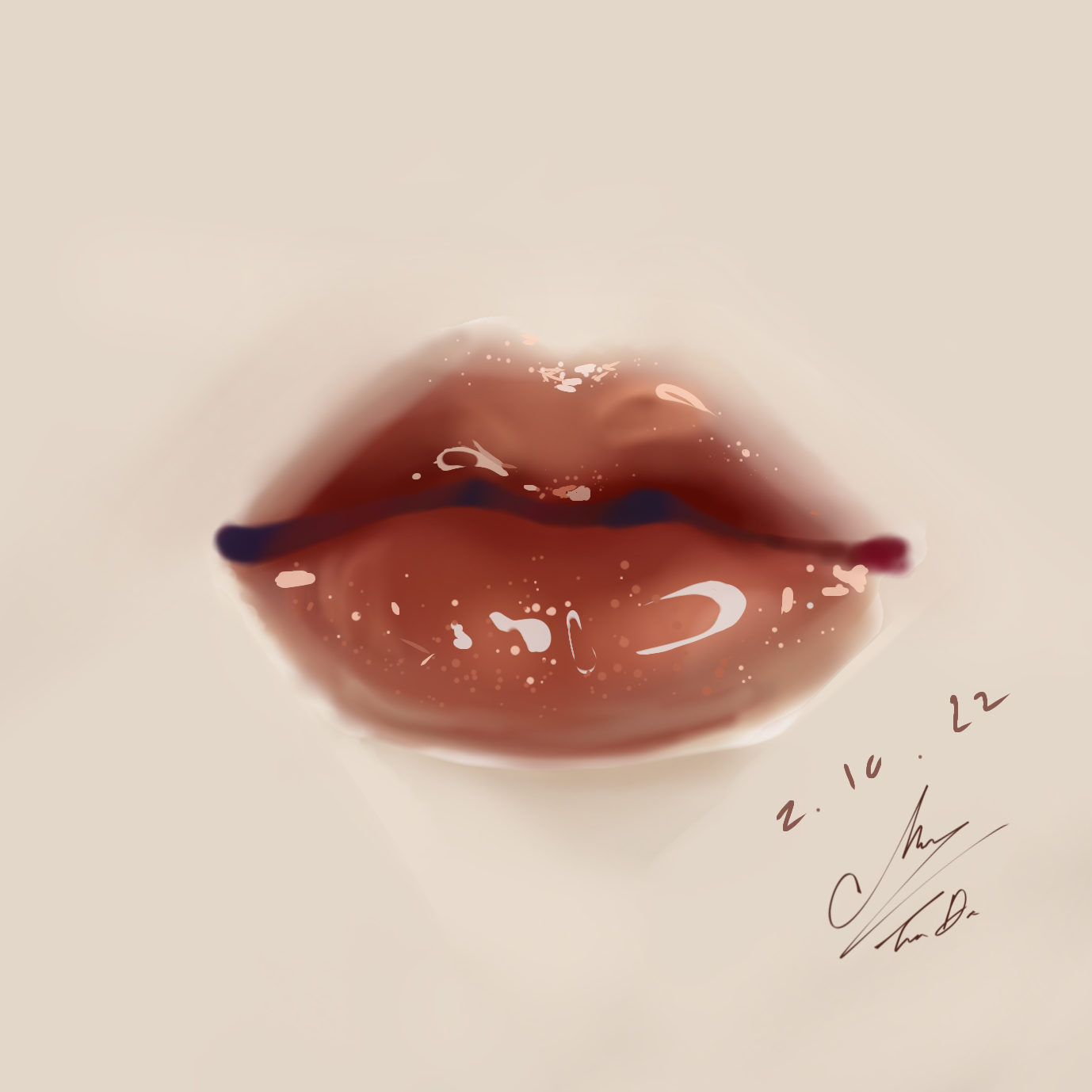 Môi mọng - ibisPaint