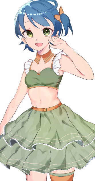 blue hair - ibisPaint