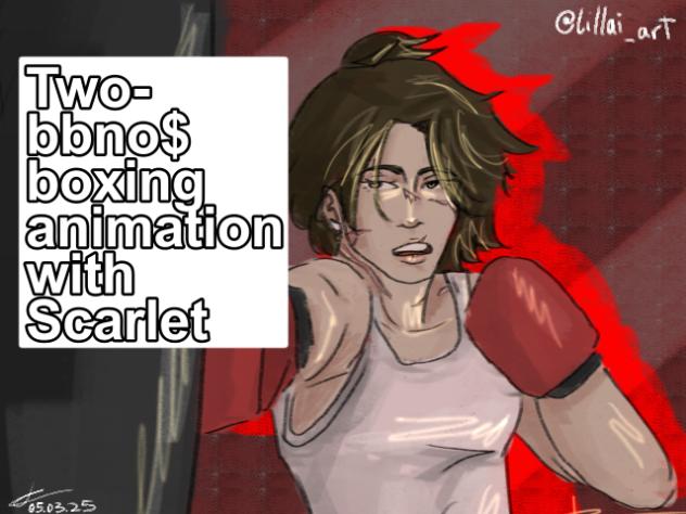 Scarlet boxing animation - ibisPaint