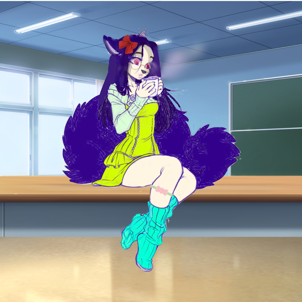 menina loba - ibisPaint