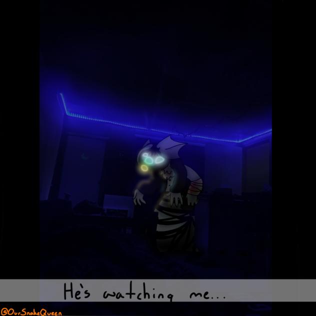 He’s watching me - ibisPaint