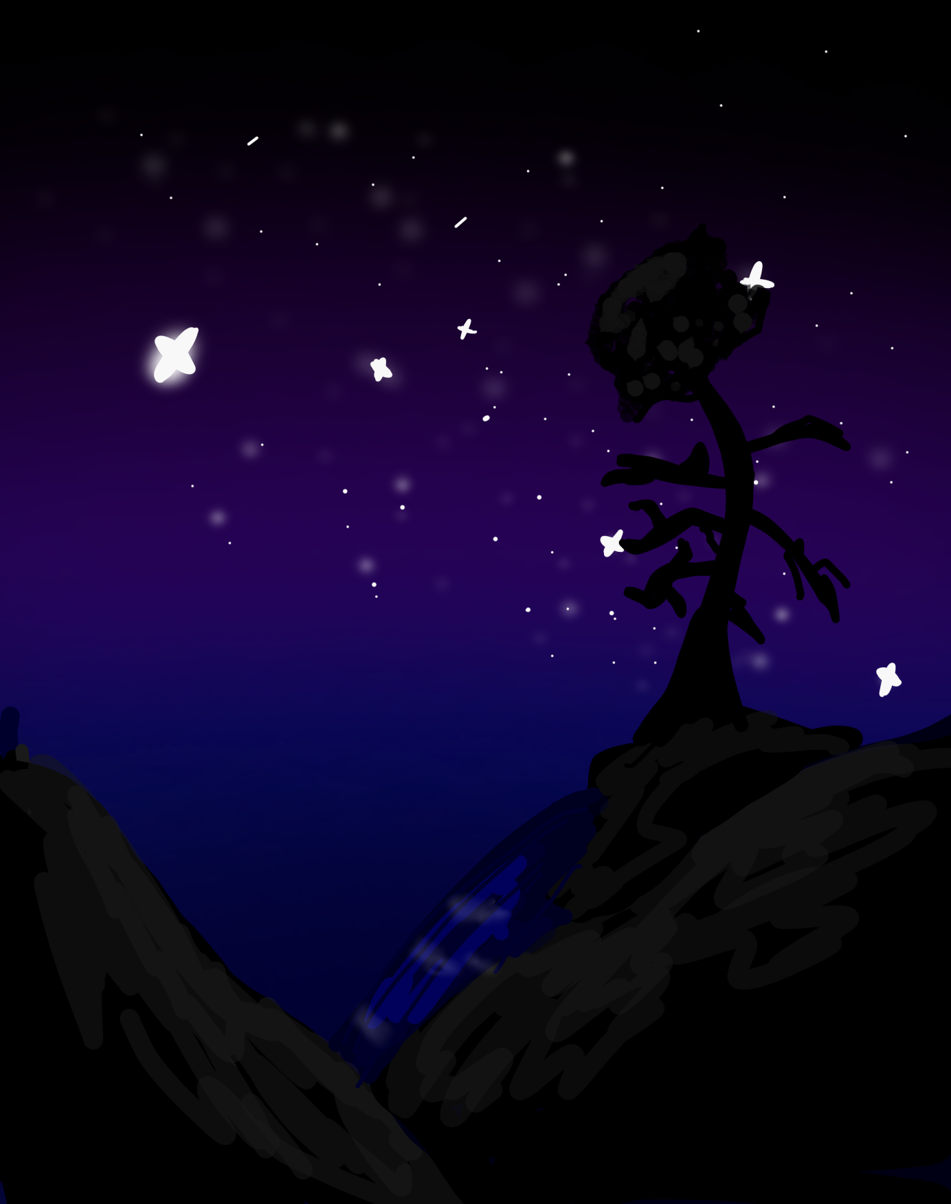 Nighttime 🌑 - ibisPaint