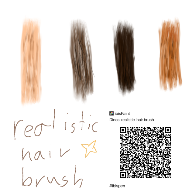 realistic hair brush - ibisPaint