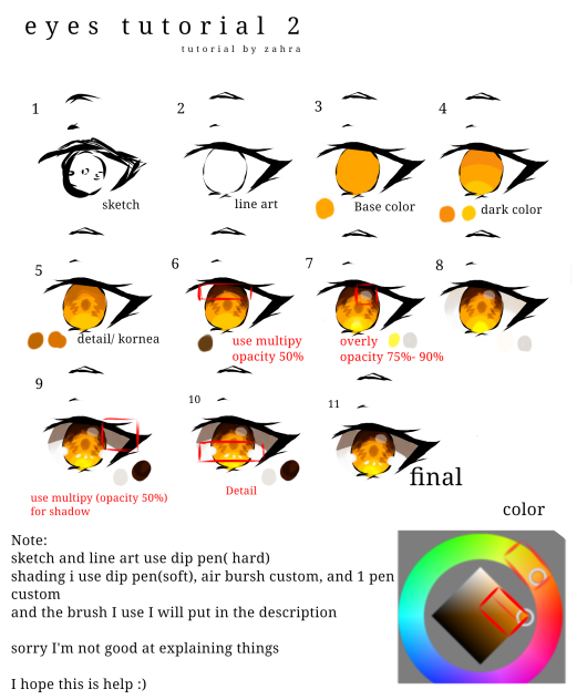 how i draw eyes - ibisPaint