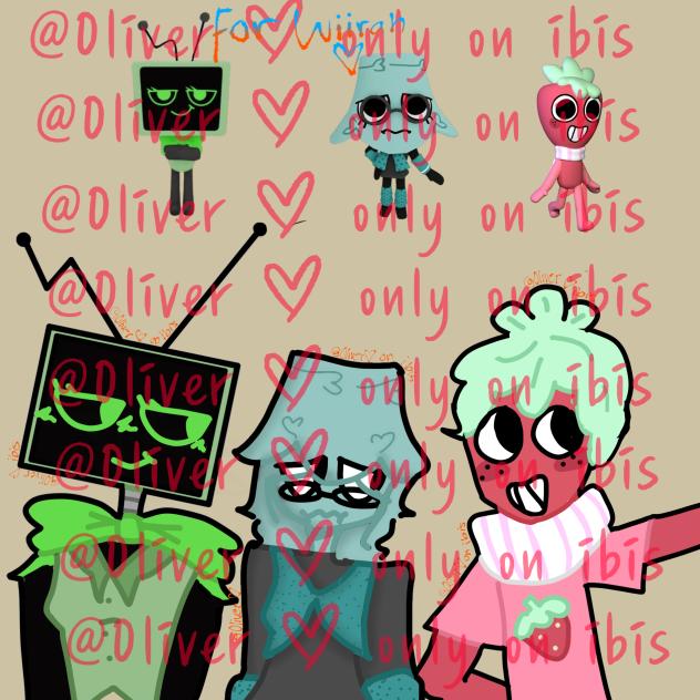 Vee,Brightney,Sprout from dandy's world - ibisPaint