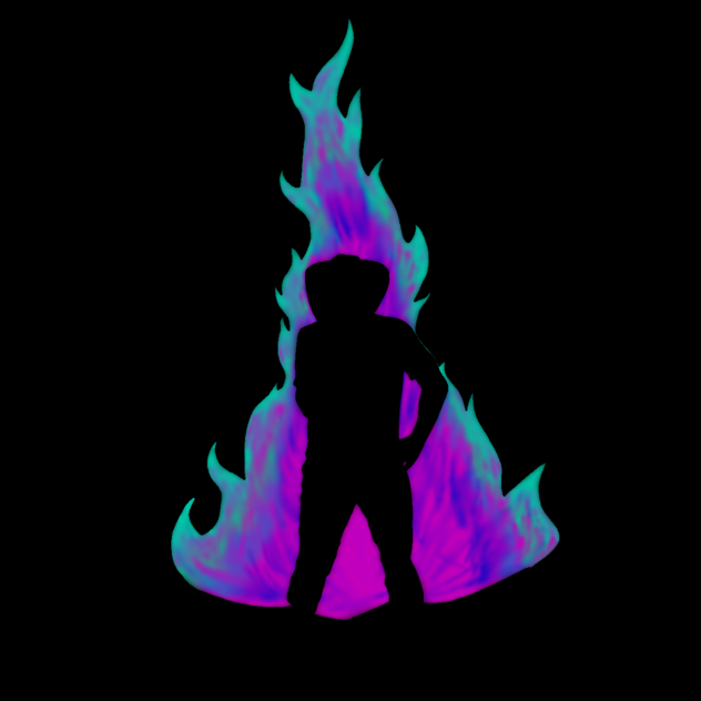 BLUE N PURPLE FIRE - ibisPaint