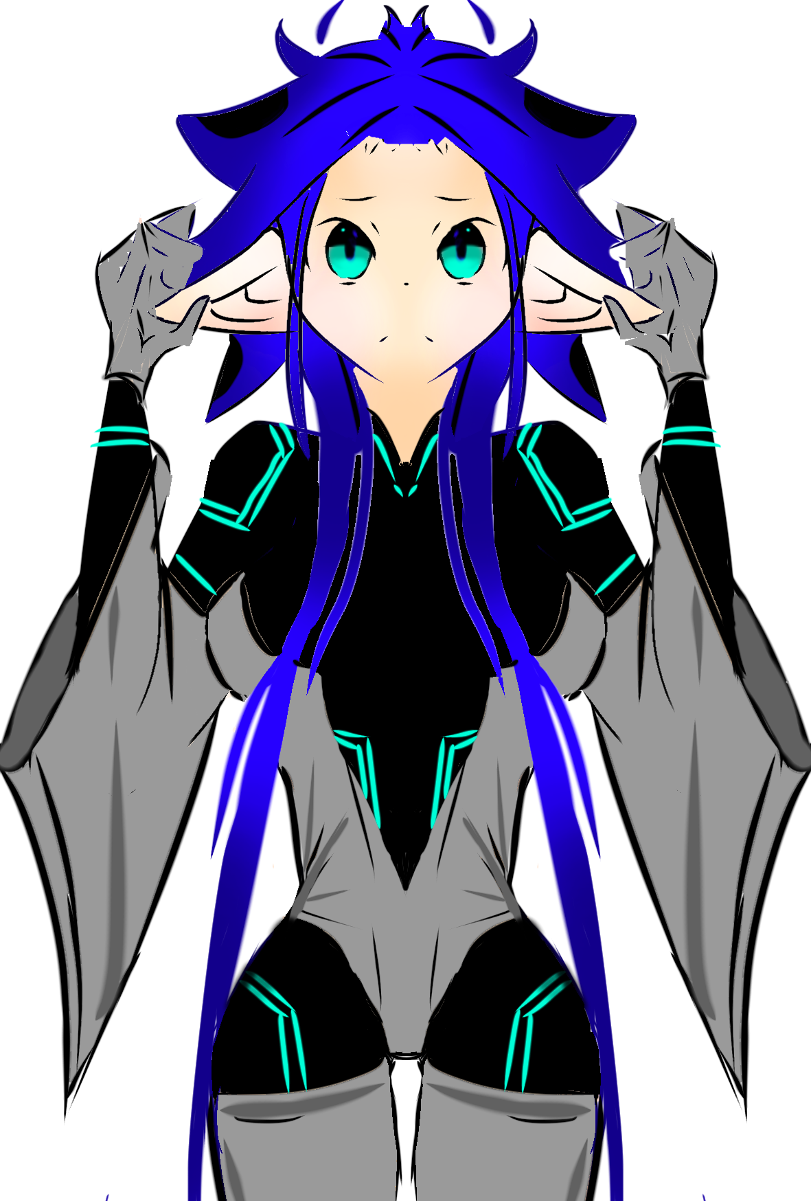 cyborg character - ibisPaint