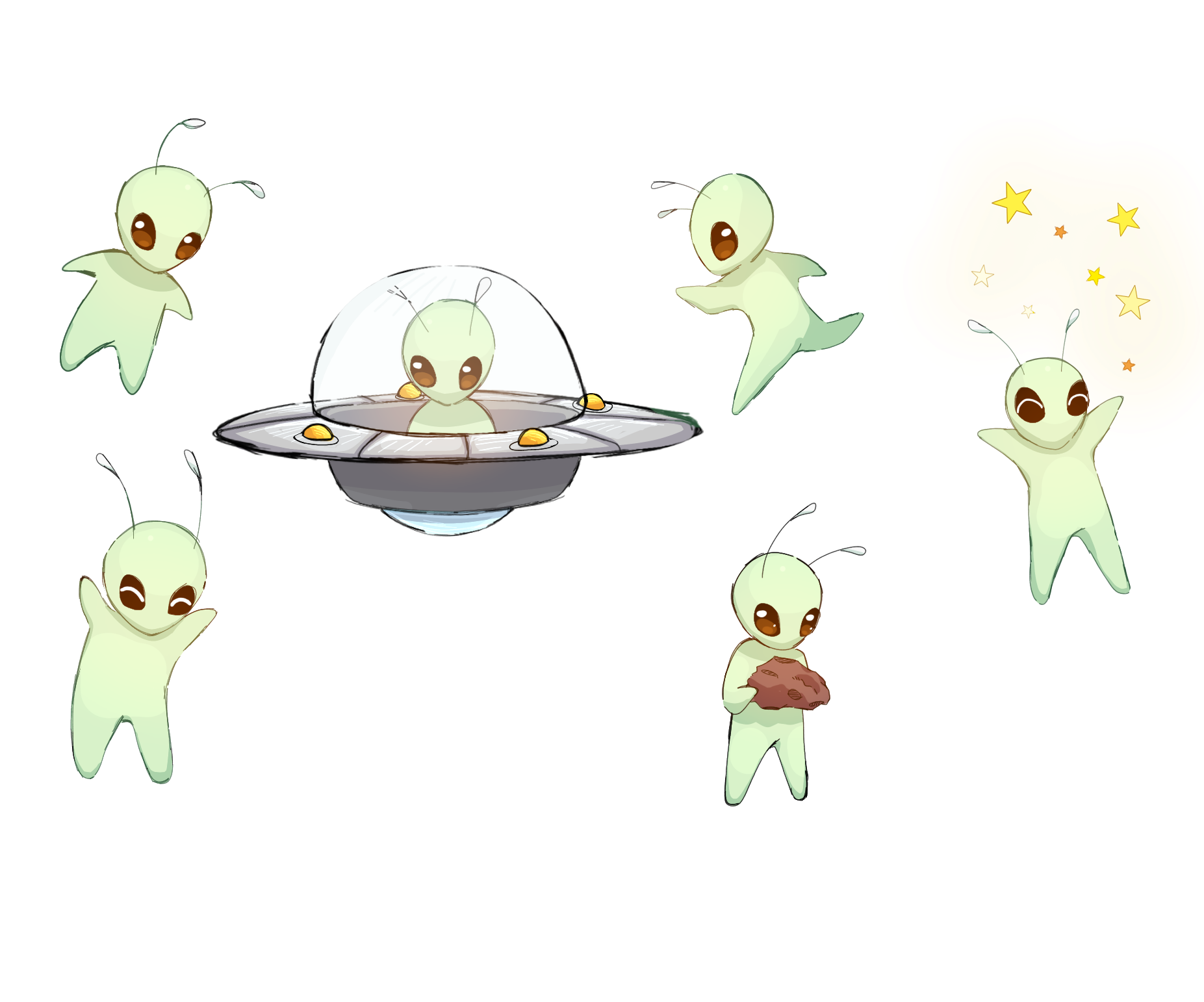 Mini Aliens - ibisPaint