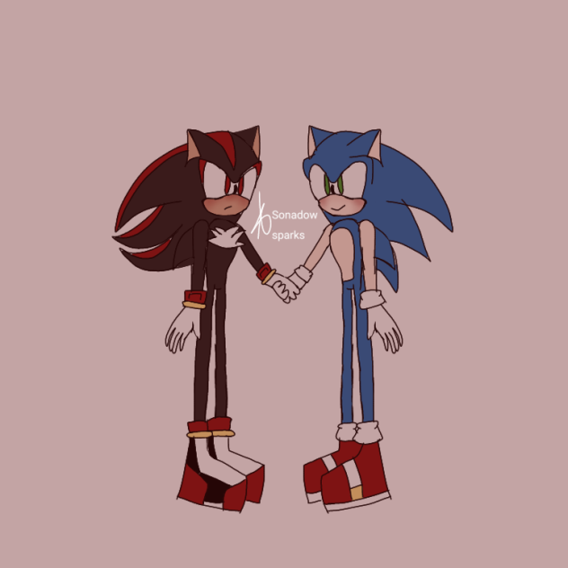 they're holding hands... 👀 (sonadow) - ibisPaint