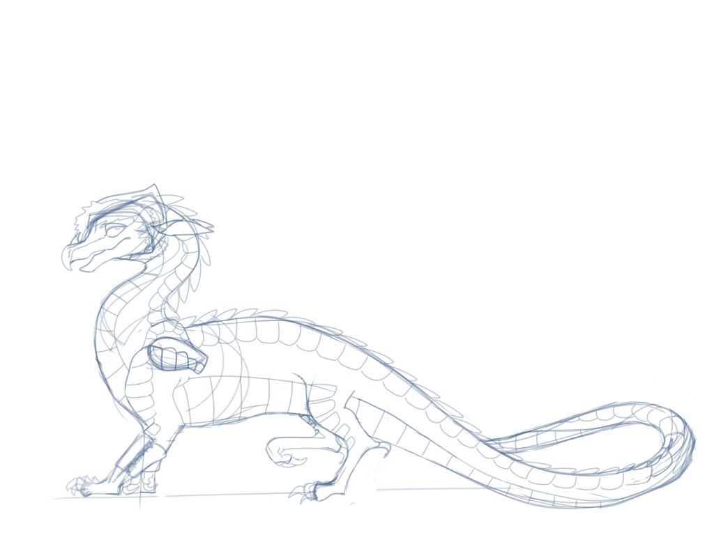 drftTaurus, a hornless, wingless Skywing - ibisPaint