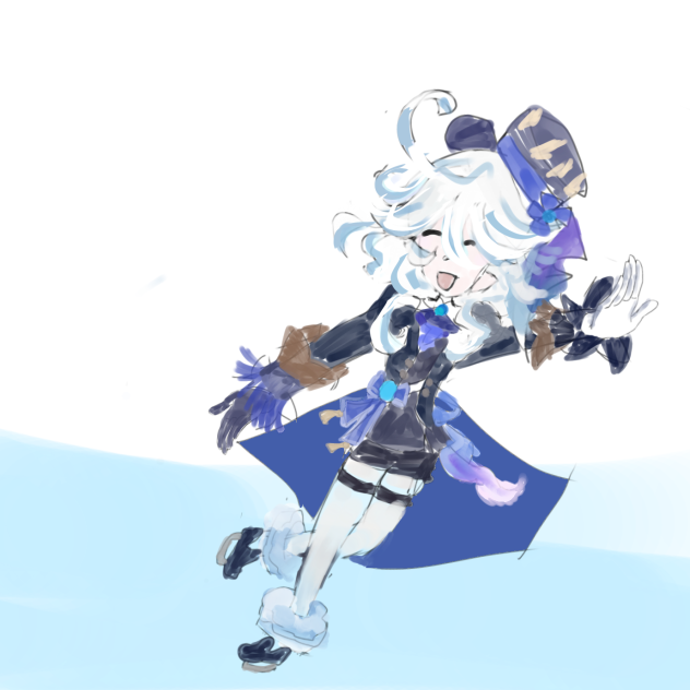 Furina on ice - ibisPaint