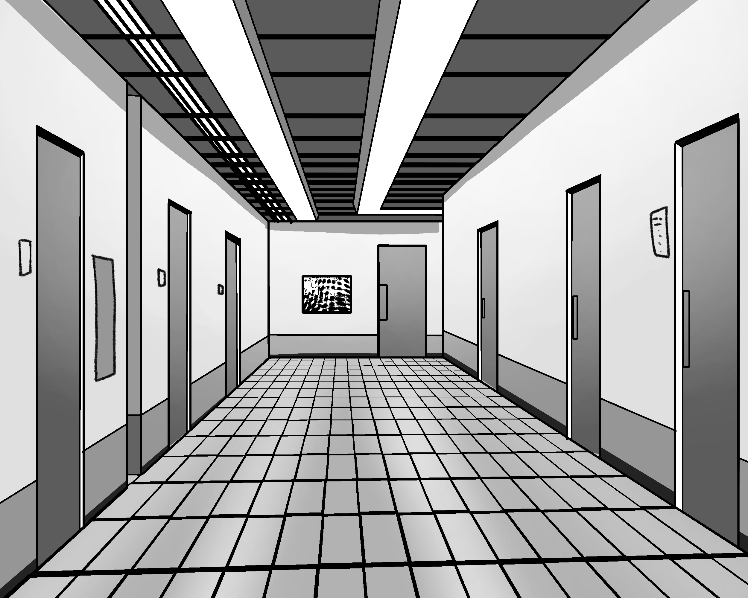 School corridor - ibisPaint