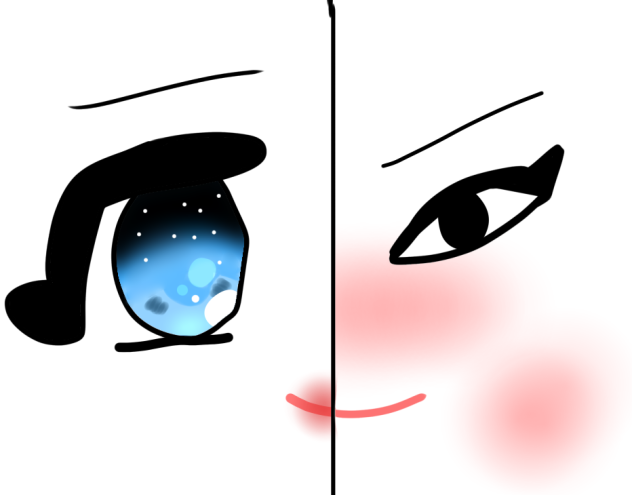 Different sides of eyes - ibisPaint