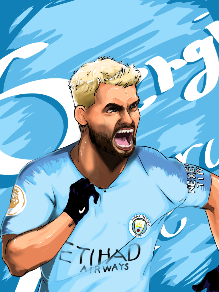 Sergio Aguero - ibisPaint