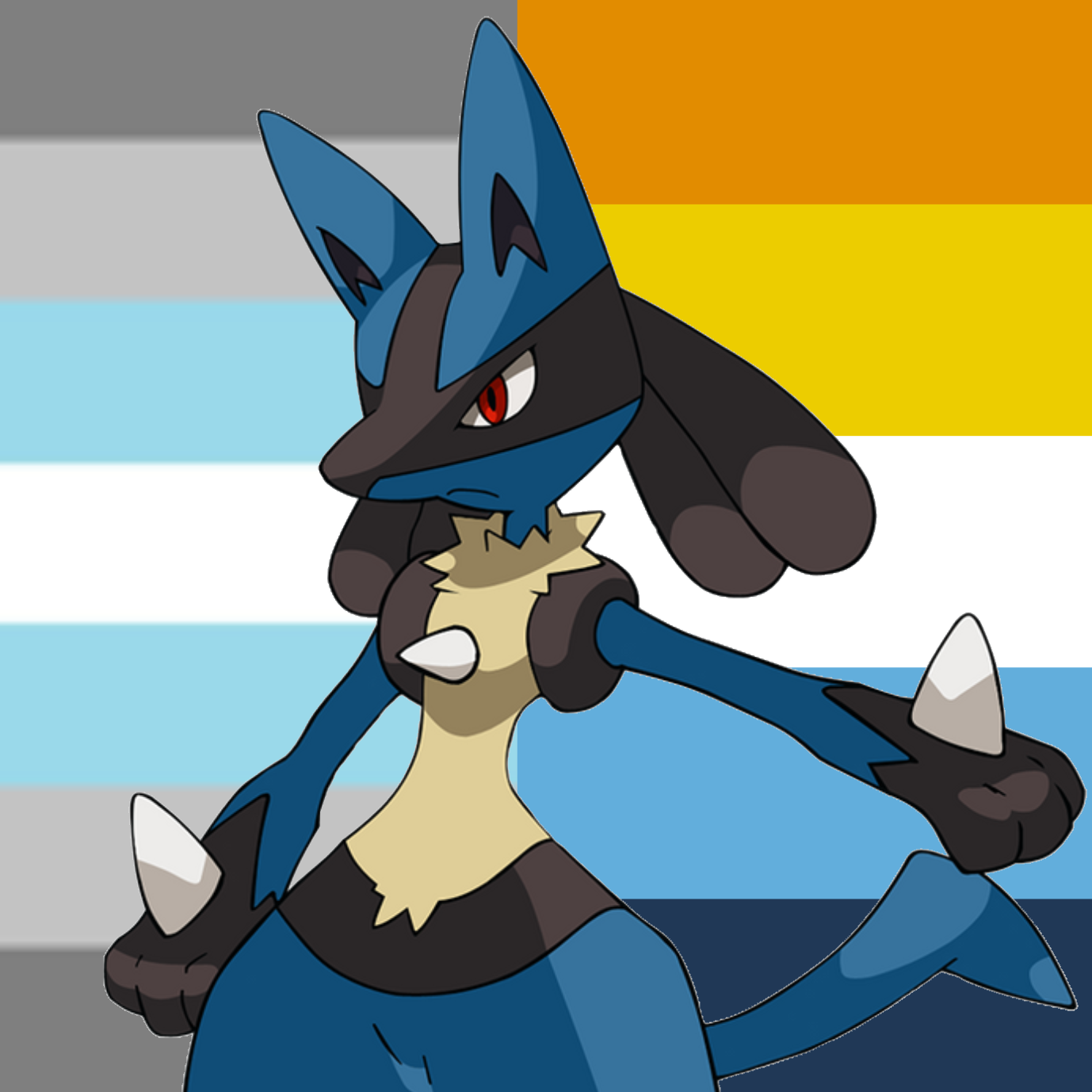 Lucario Demiboy Aroace - ibisPaint