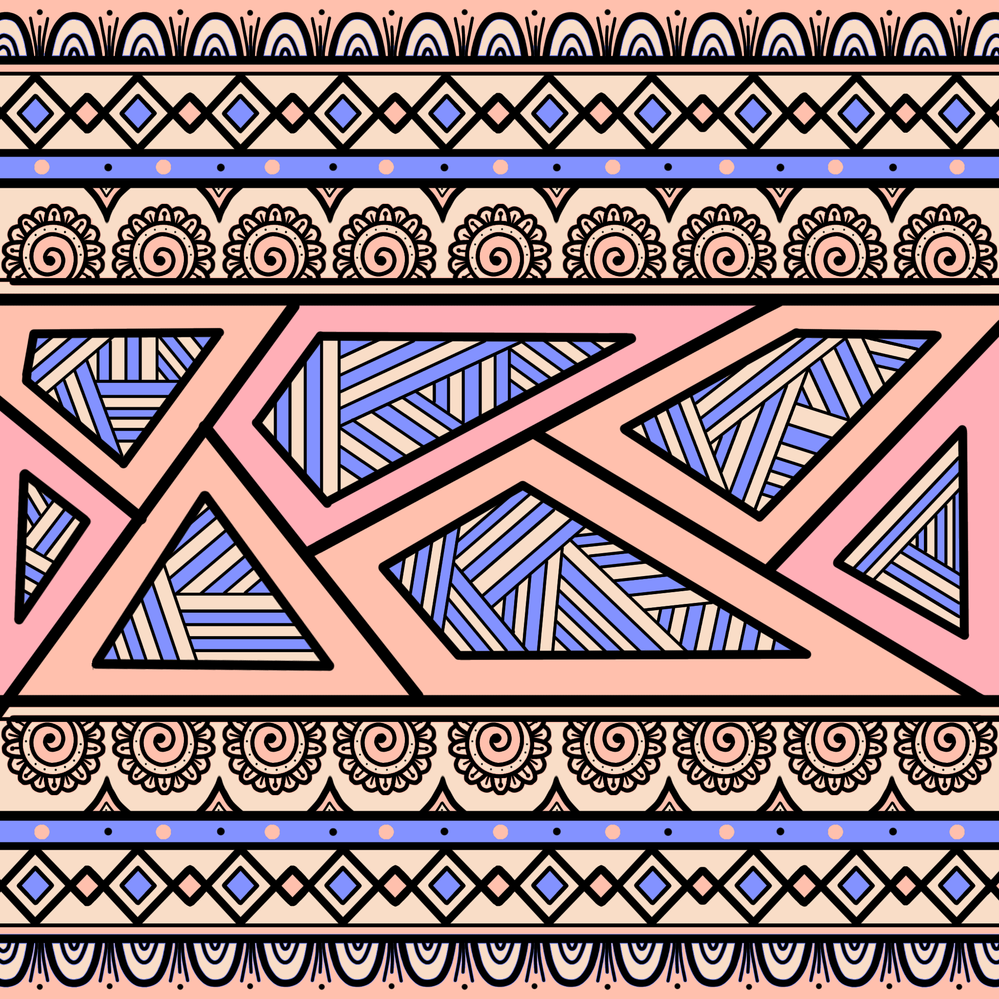 traditional pattern 7 - ibisPaint