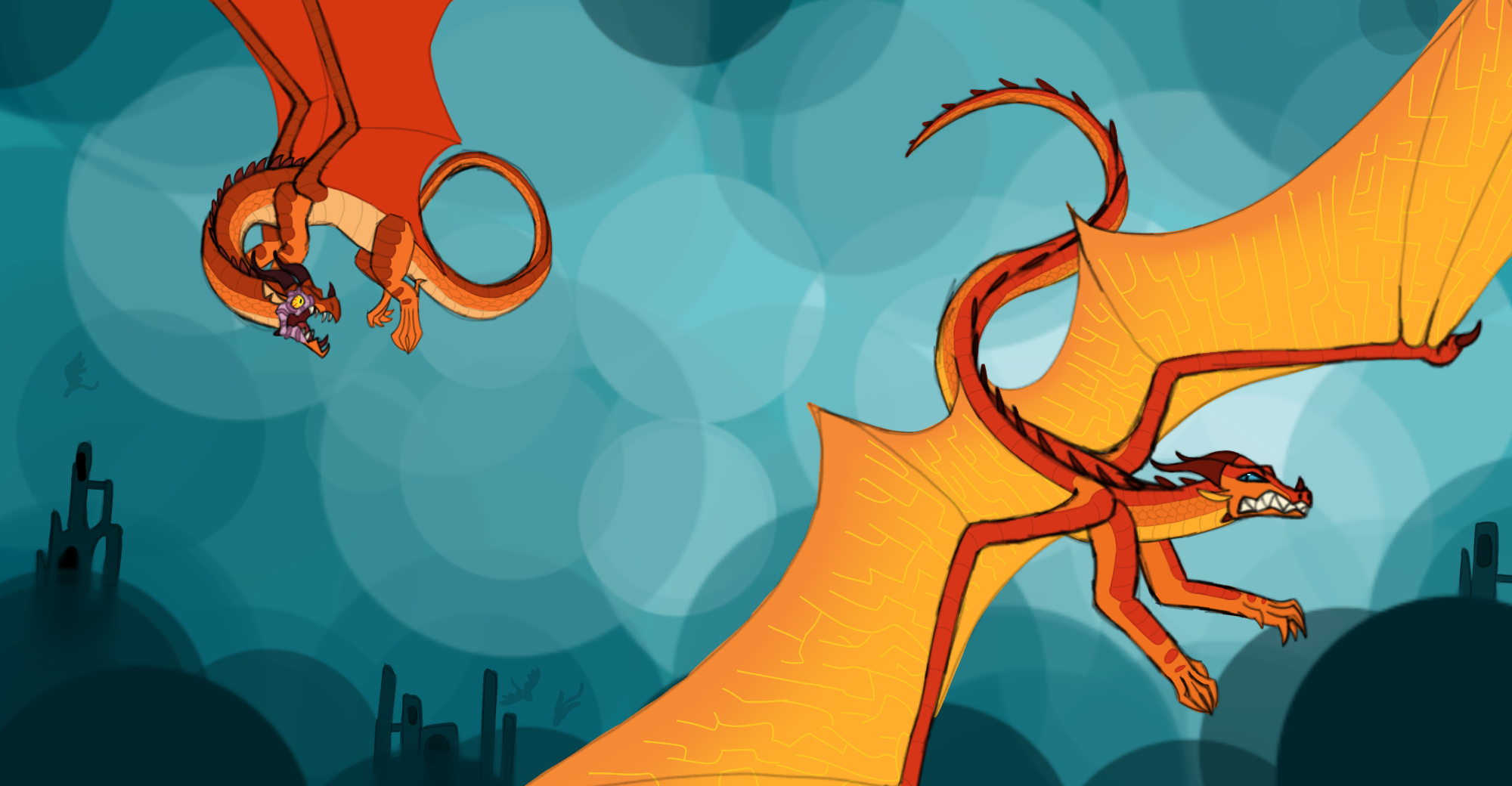 Wof, Escaping Peril - ibisPaint