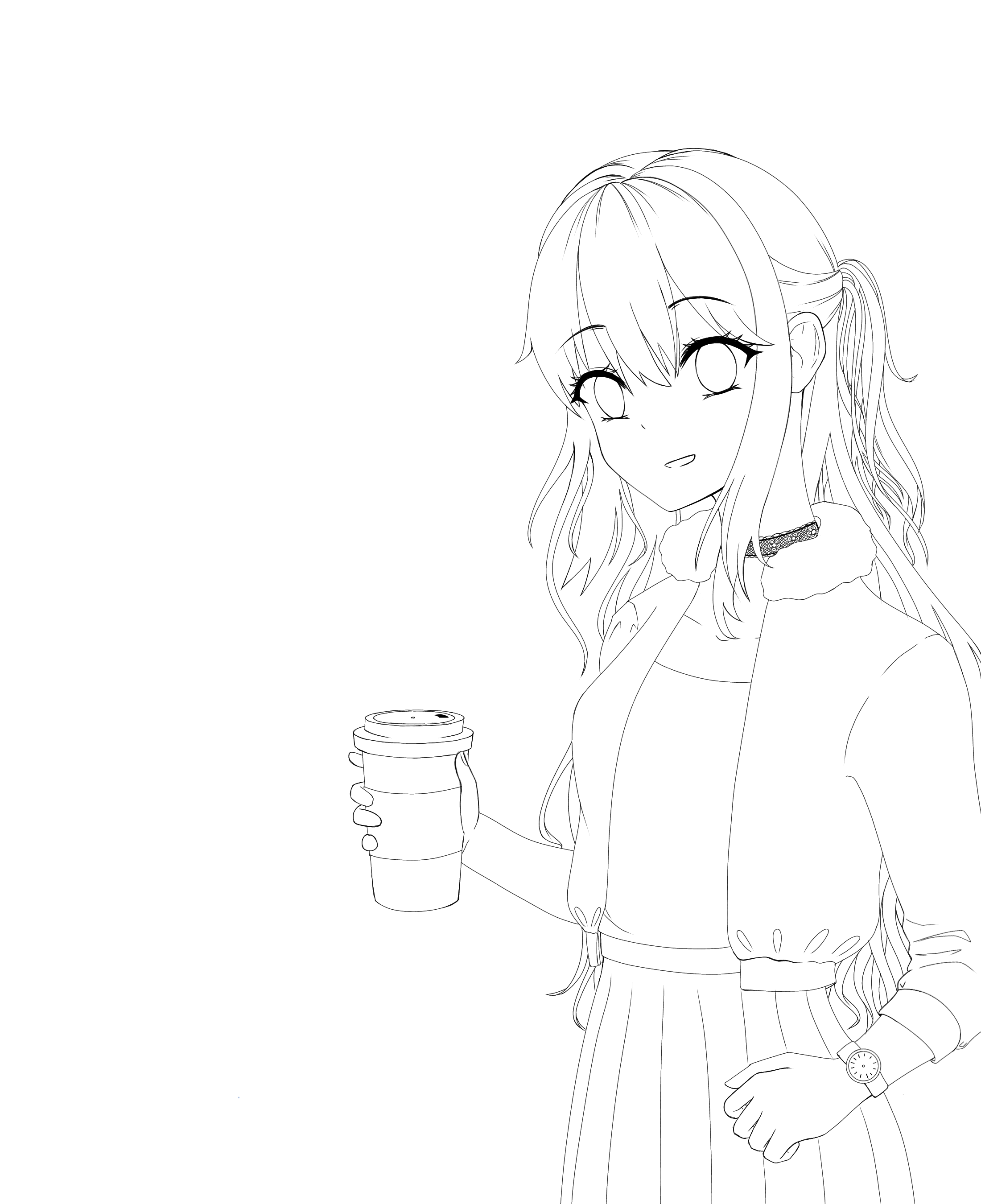 Coffee girl - ibisPaint