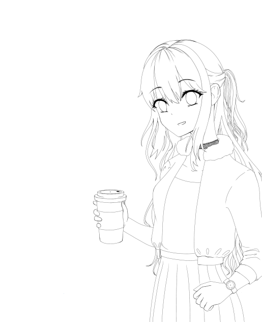 Coffee girl - ibisPaint