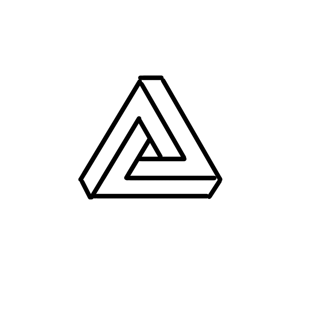 Drawing a cool 3D triangle - ibisPaint