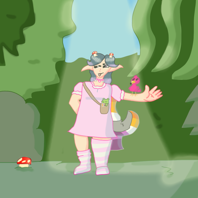 Mushroom The Wolf Fairy - ibisPaint