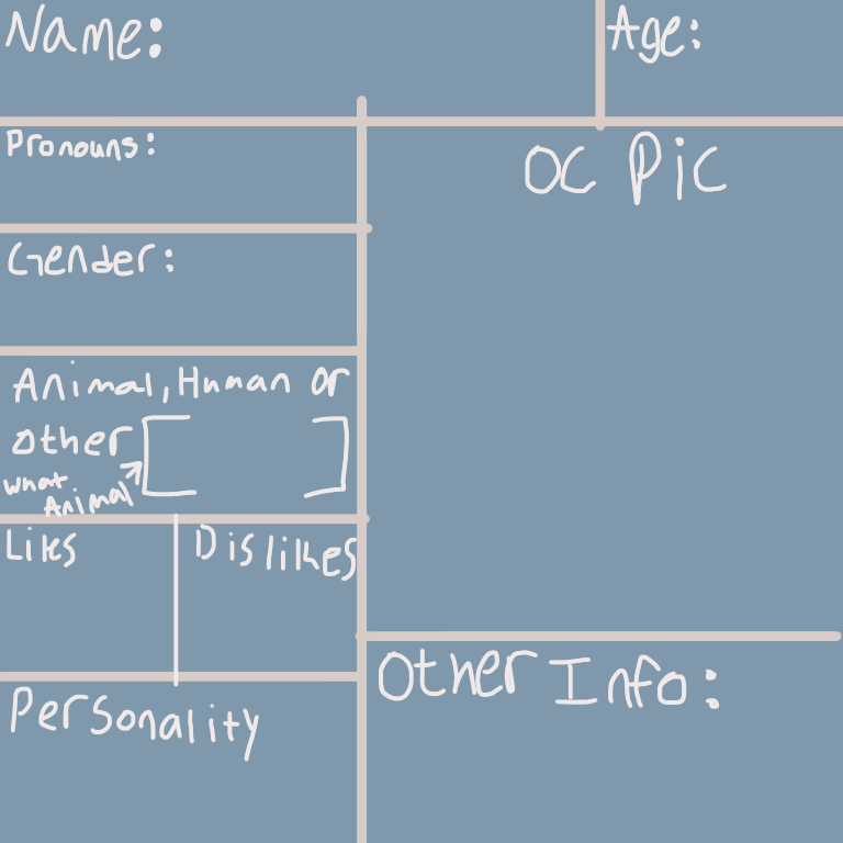 Oc form to join my comics - ibisPaint