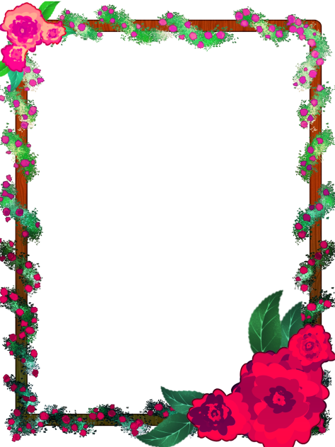 Floral frame (Pink) - ibisPaint