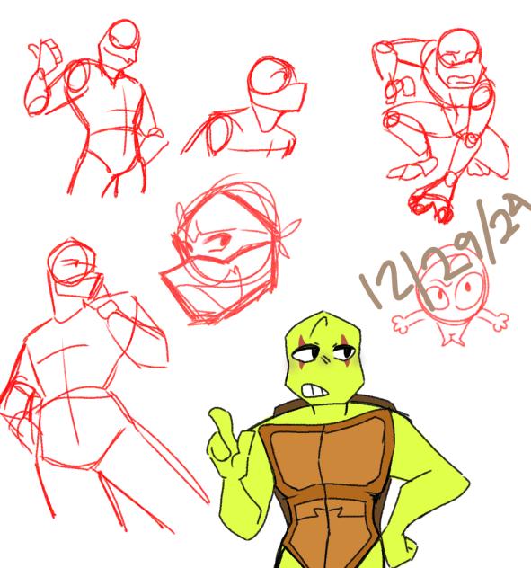 Bet u cant guess my fav character tmnt - ibisPaint