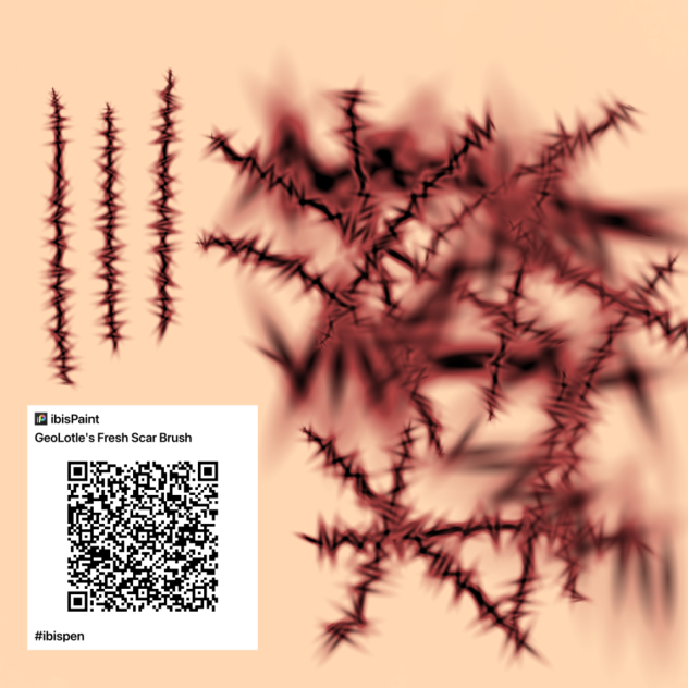 GeoLotle’s Fresh Scar Brush - ibisPaint