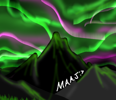 aurora borealis - ibisPaint